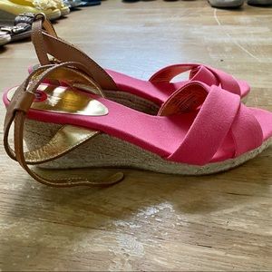 Coach Shoes | Coach Hot Pink Wedge Sandals | Poshmark